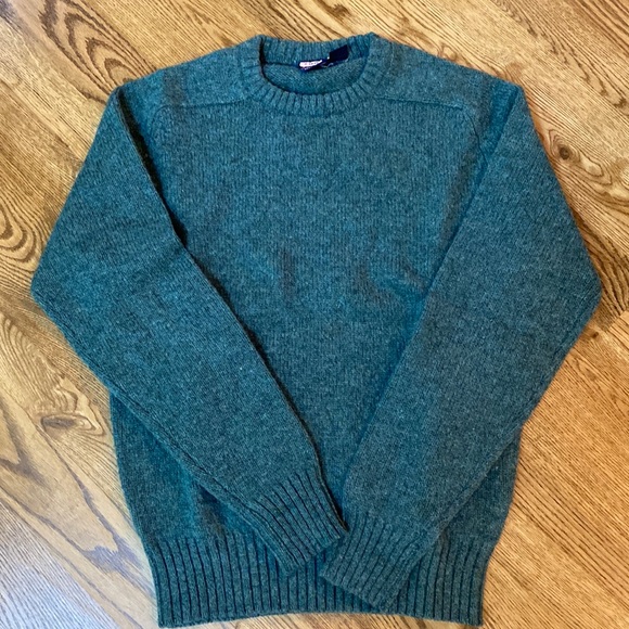 Sweaters | Unisex 10 Shetland Wool Sweater Heathered Green | Poshmark